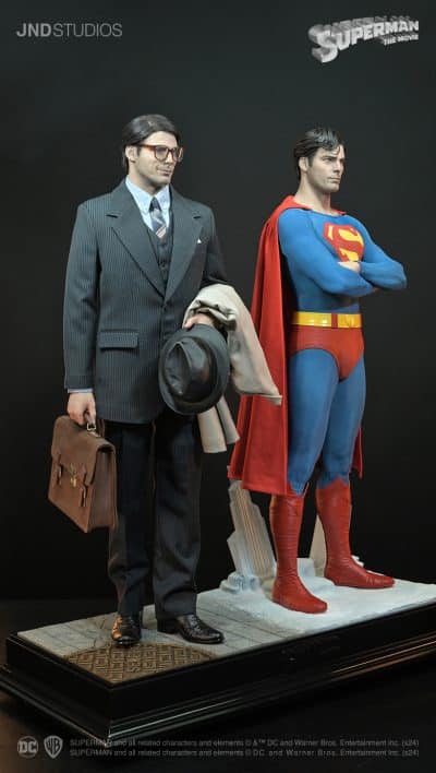JND Superman And Clark Kent Christopher Reeve Statue Dual Version 1:3 ...