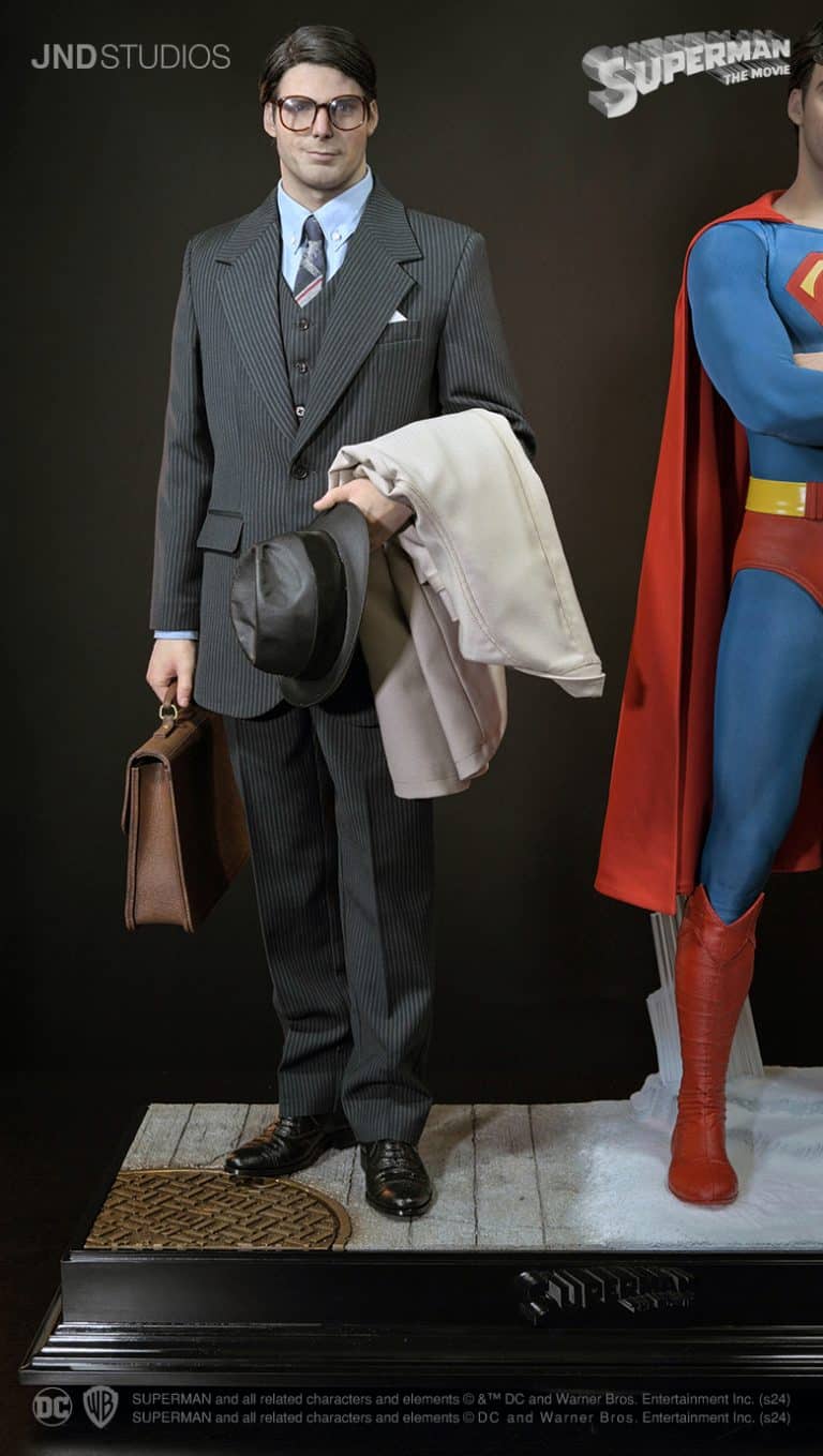 JND Superman And Clark Kent Christopher Reeve Statue Dual Version 1:3 ...