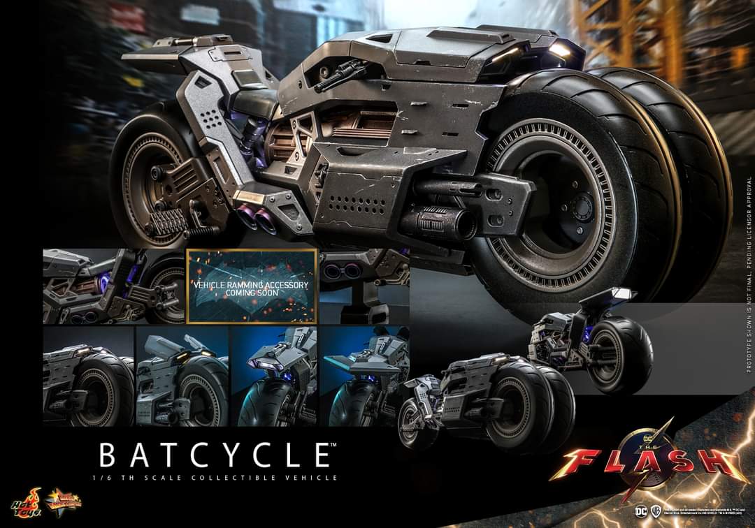 Hot Toys Batcycle Figure Sixth Scale Vehicle Limited DC Comics ...