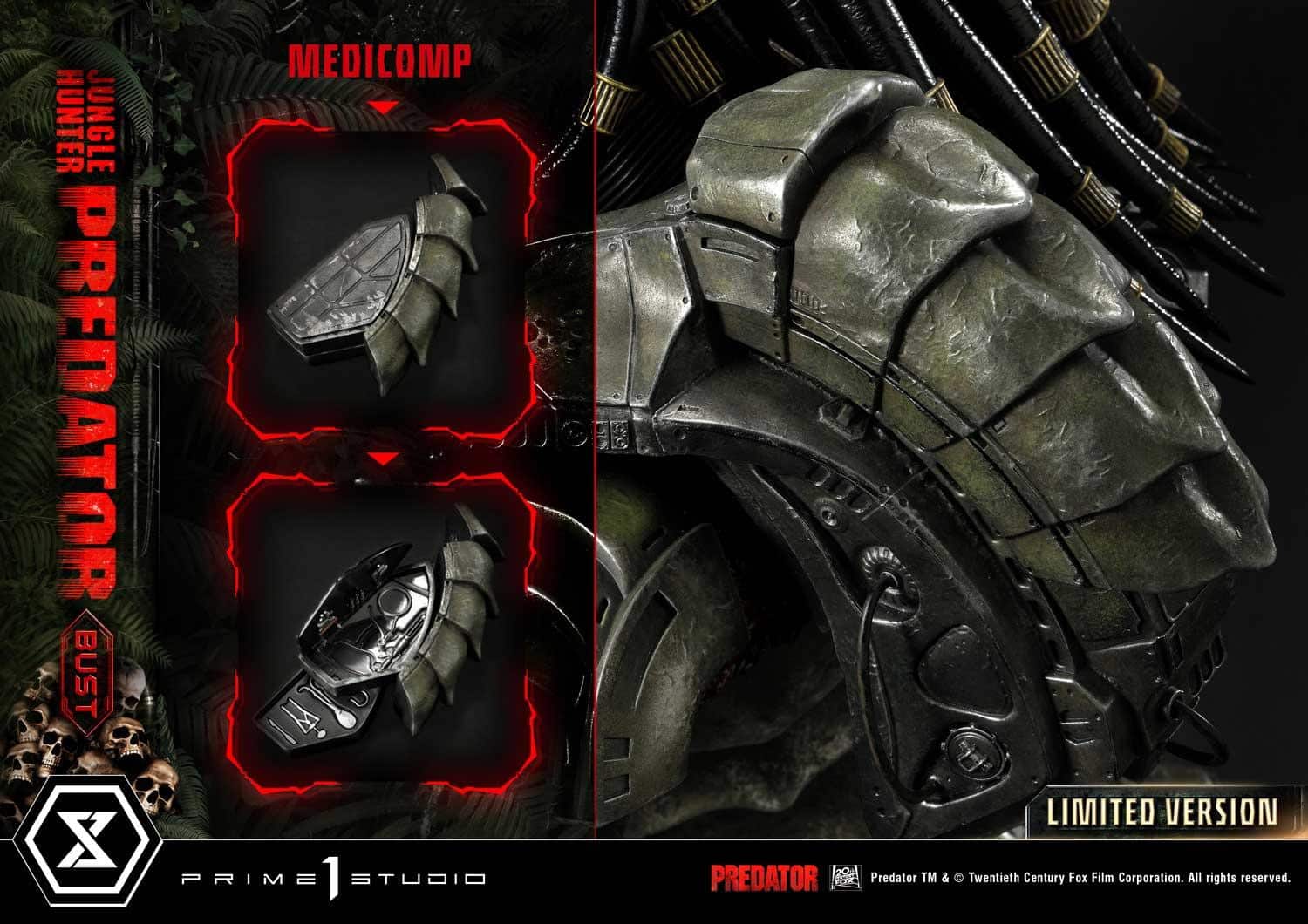 Prime 1 Studio Jungle Hunter Predator Limited Version Bust Statue ...