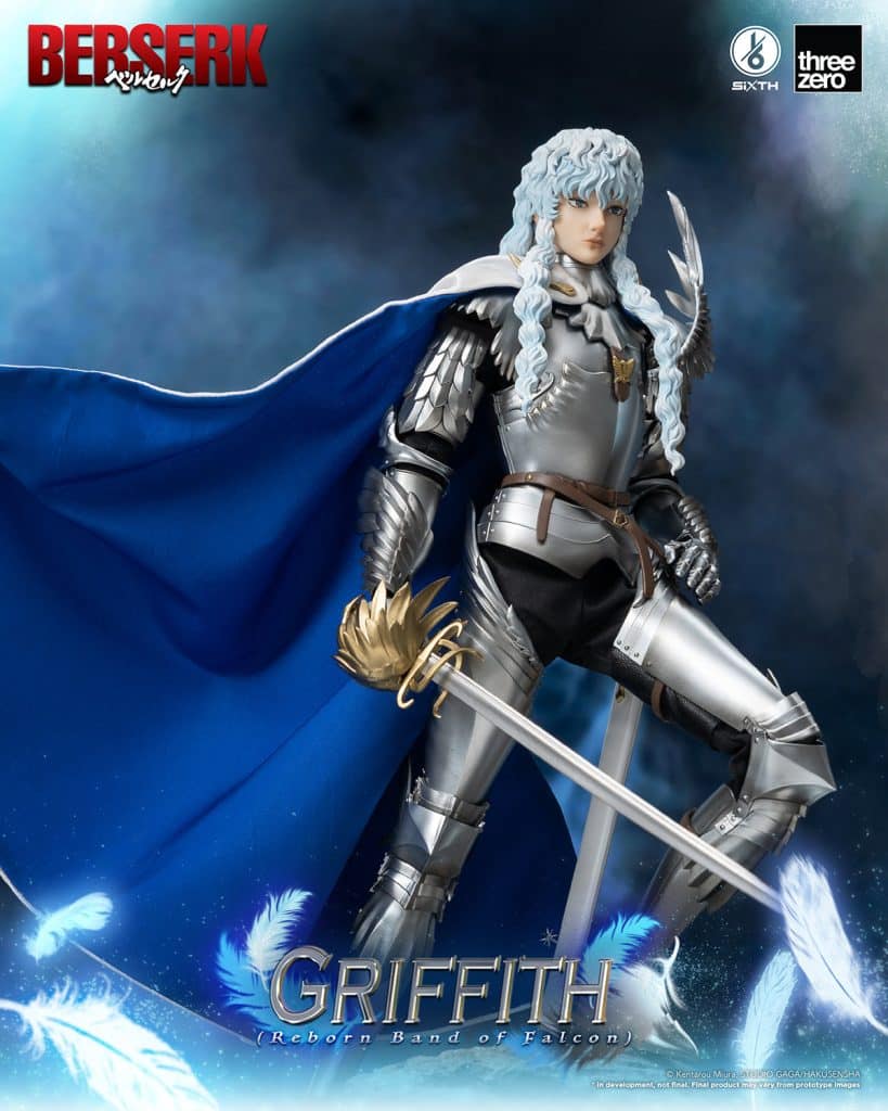 ThreeZero Griffith Figure Reborn Band Of Falcon BERSERK Sixth Scale ...