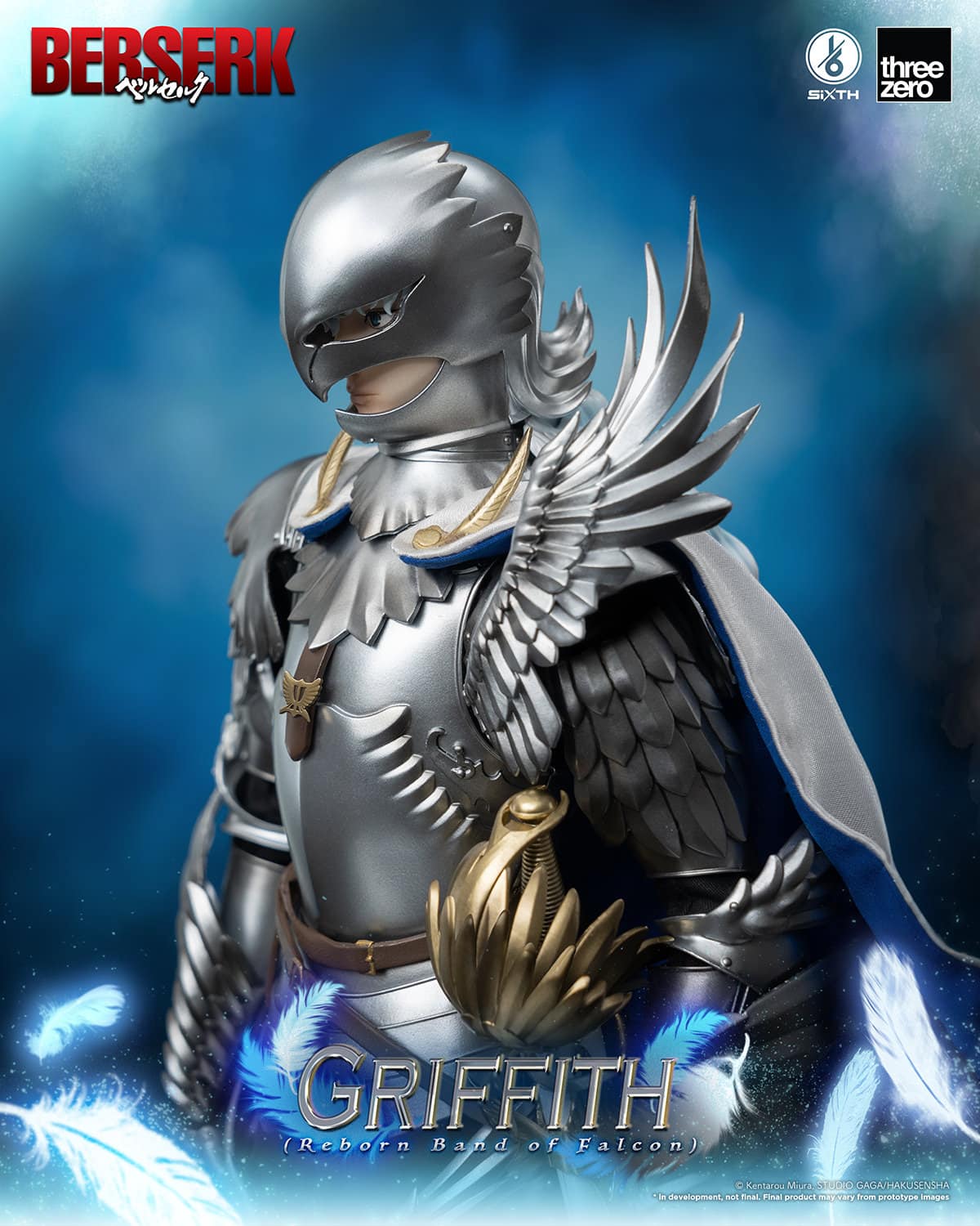ThreeZero Griffith Figure Reborn Band Of Falcon BERSERK Sixth Scale ...