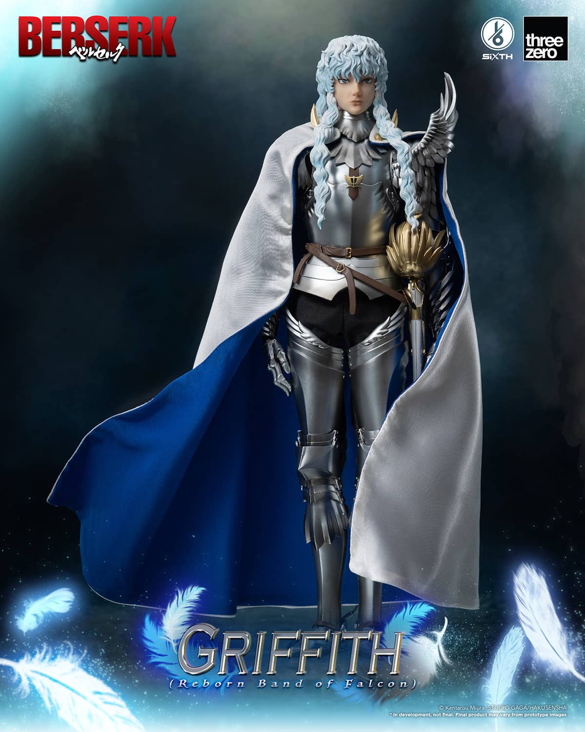 ThreeZero Griffith Figure Reborn Band Of Falcon BERSERK Sixth Scale ...