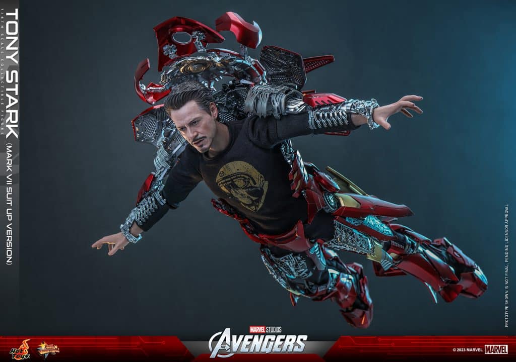 Hot Toys Tony Stark Mark VII Suit-Up Version Figure Iron Man Limited ...