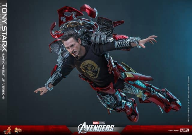 Hot Toys Tony Stark Mark VII Suit-Up Version Figure Iron Man Limited ...