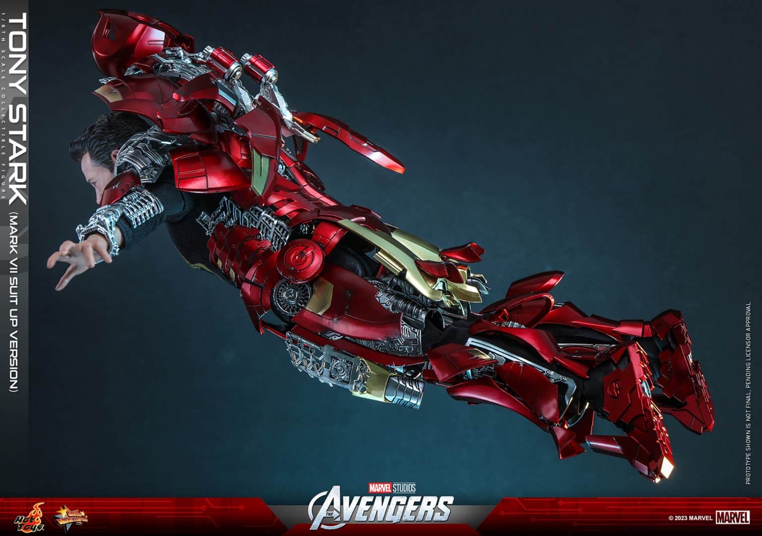 Hot Toys Tony Stark Mark VII Suit-Up Version Figure Iron Man Limited ...