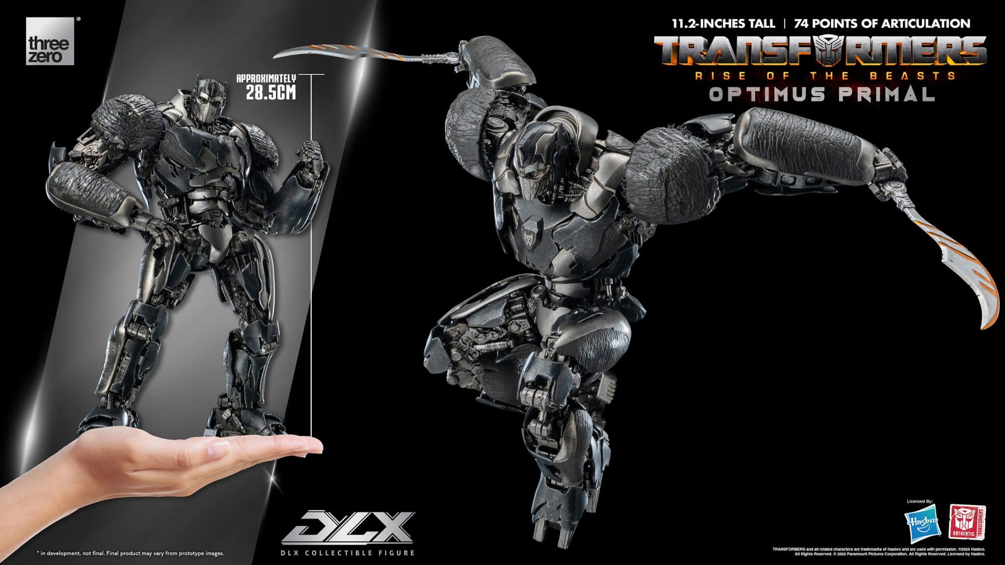 ThreeZero Optimus Primal Figure Transformers Rise Of The Beasts Limited ...