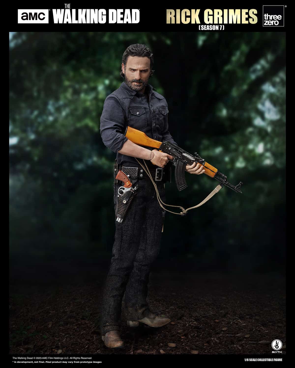 Threezero Rick Grimes Figure The Walking Dead Season 7 Limited ...