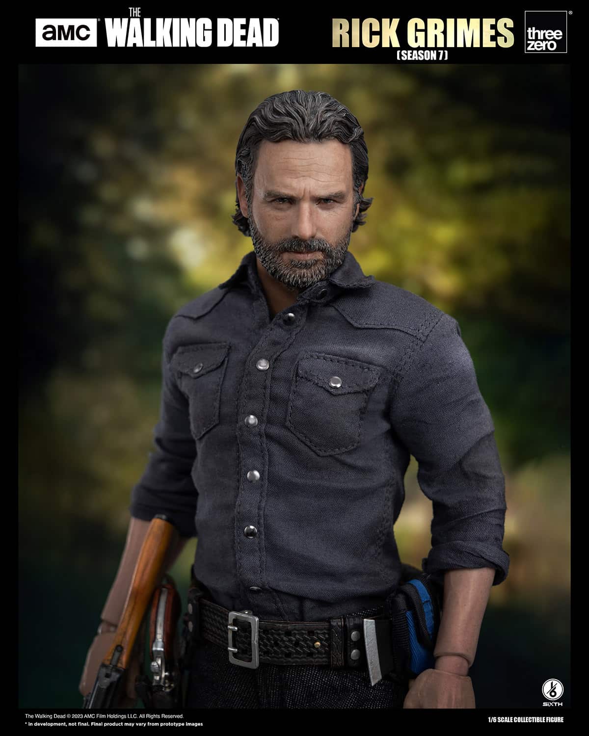 Threezero Rick Grimes Figure The Walking Dead Season 7 Limited ...
