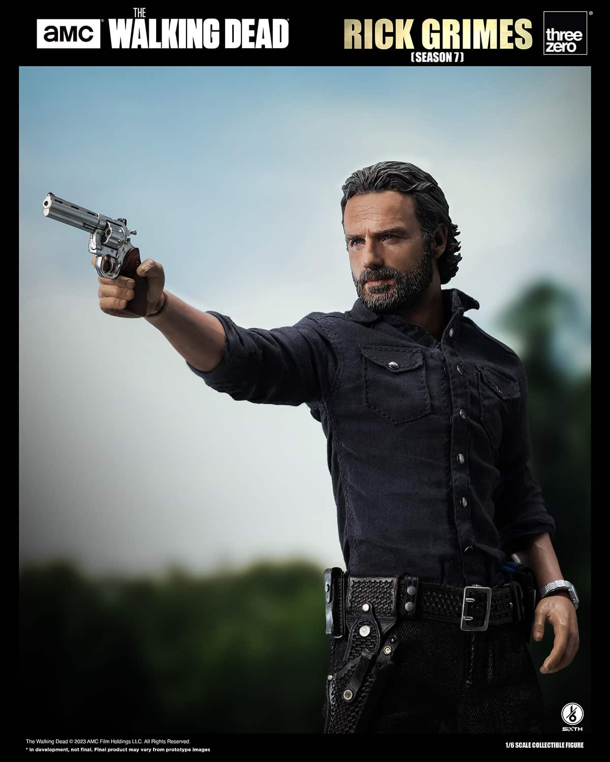 Threezero Rick Grimes Figure The Walking Dead Season 7 Limited ...