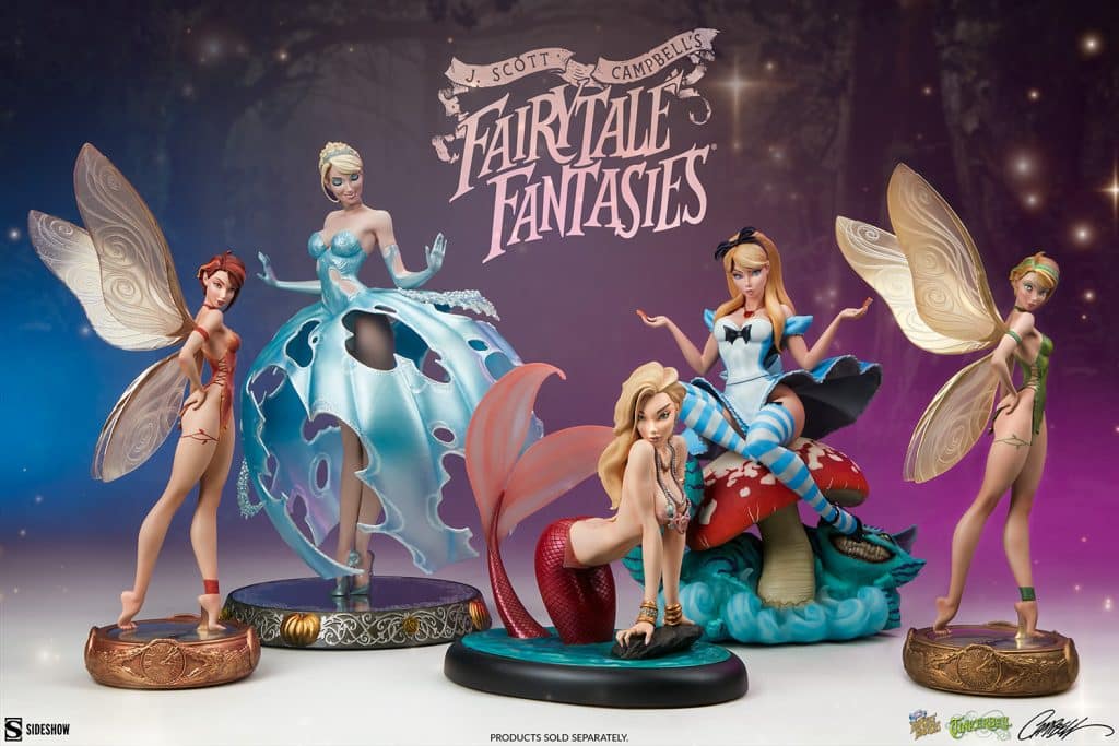 J. Scott Campbell Tinkerbell Fall Variant Statue Limited Disney ...