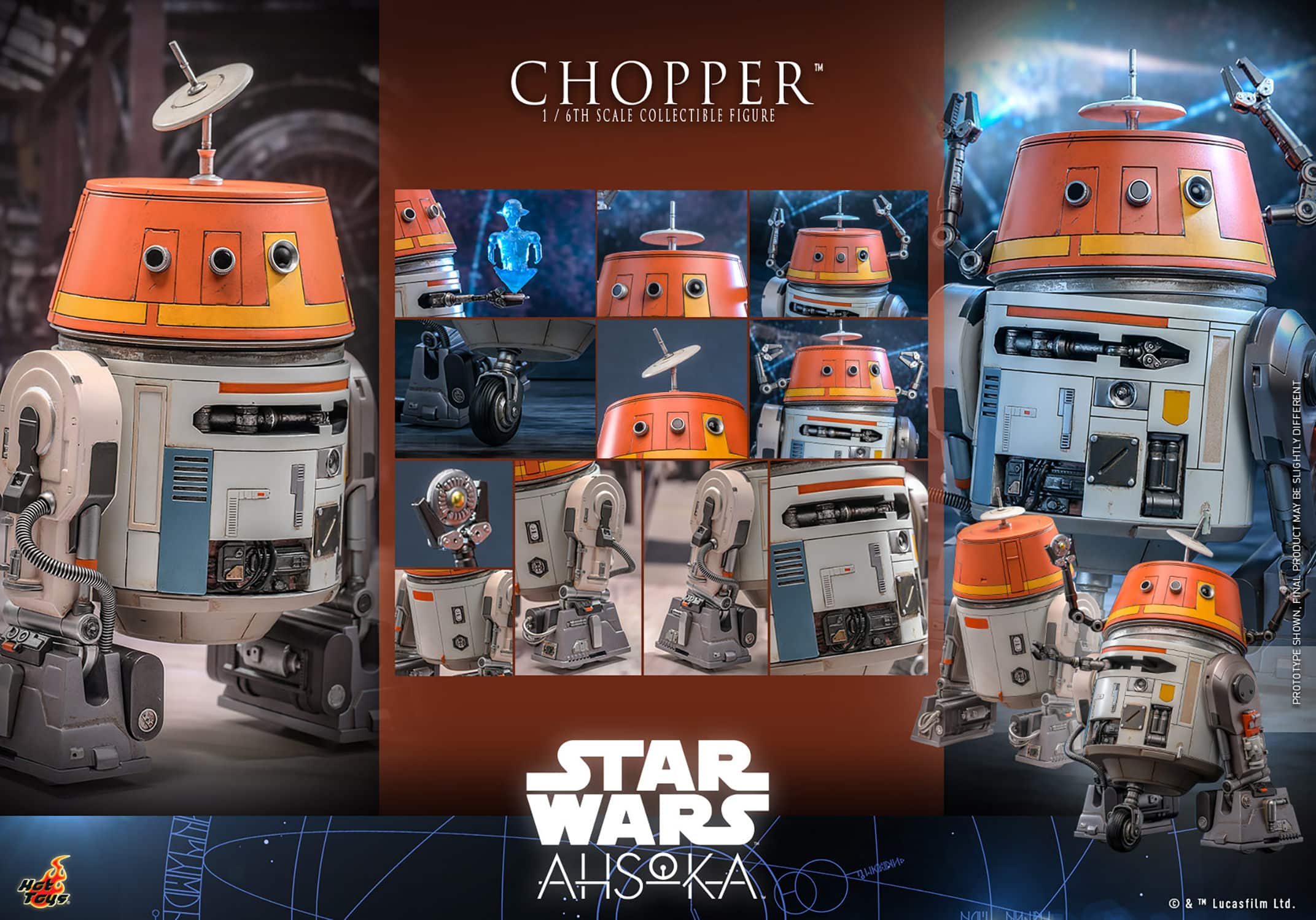 Hot Toys Chopper Sixth Scale Ahsoka Limited Collectible - Comic Concepts