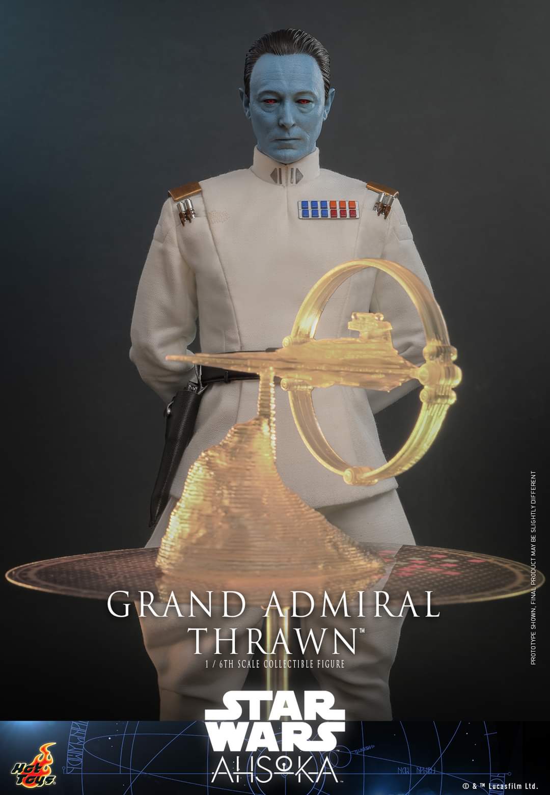 Hot Toys Grand Admiral Thrawn Figure Star Wars Limited Sixth Scale ...