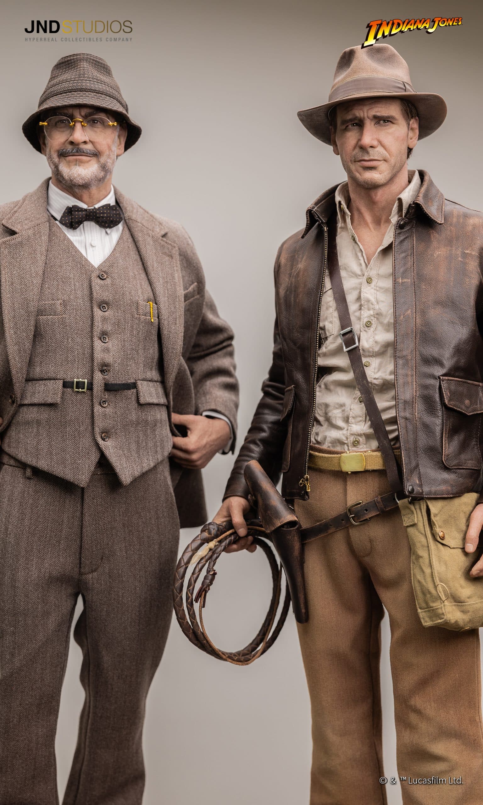 JND Studios Indiana Jones Hyperreal Movie Statue 1/3 Scale Dual Pack ...