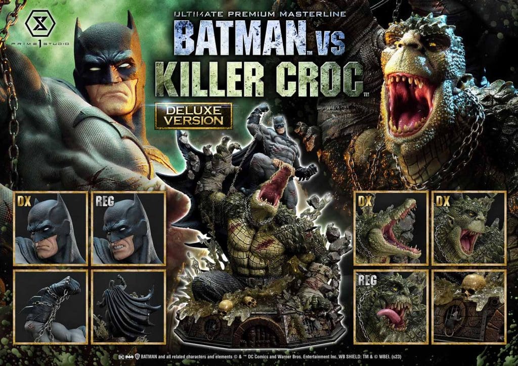 Prime 1 Studio Batman Versus Killer Croc Statue Diorama DC Comics 1/4 ...