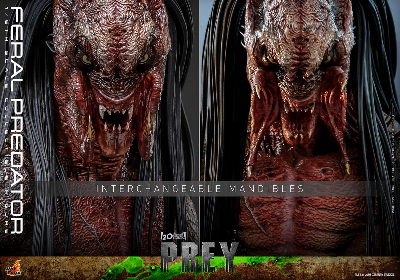 Hot Toys Feral Predator Sixth Scale Figure Predator 1/6 Scale Limited ...