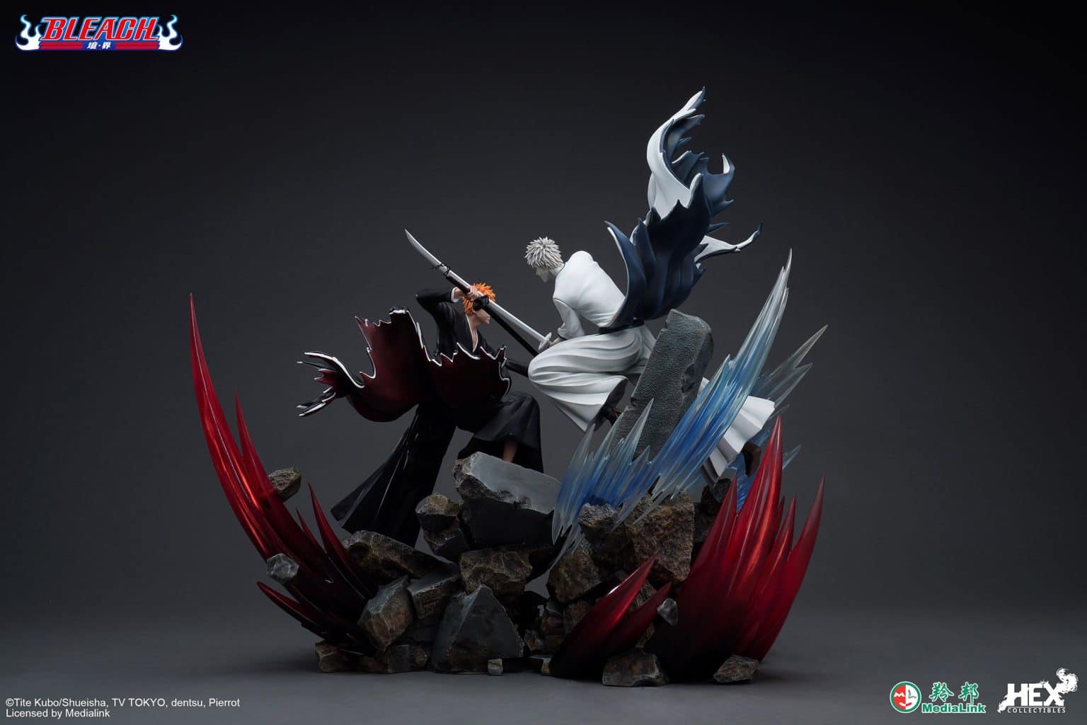 HEX Collectibles Ichigo Kurosaki VS Hollow Ichigo Statue Diorama Bleach ...