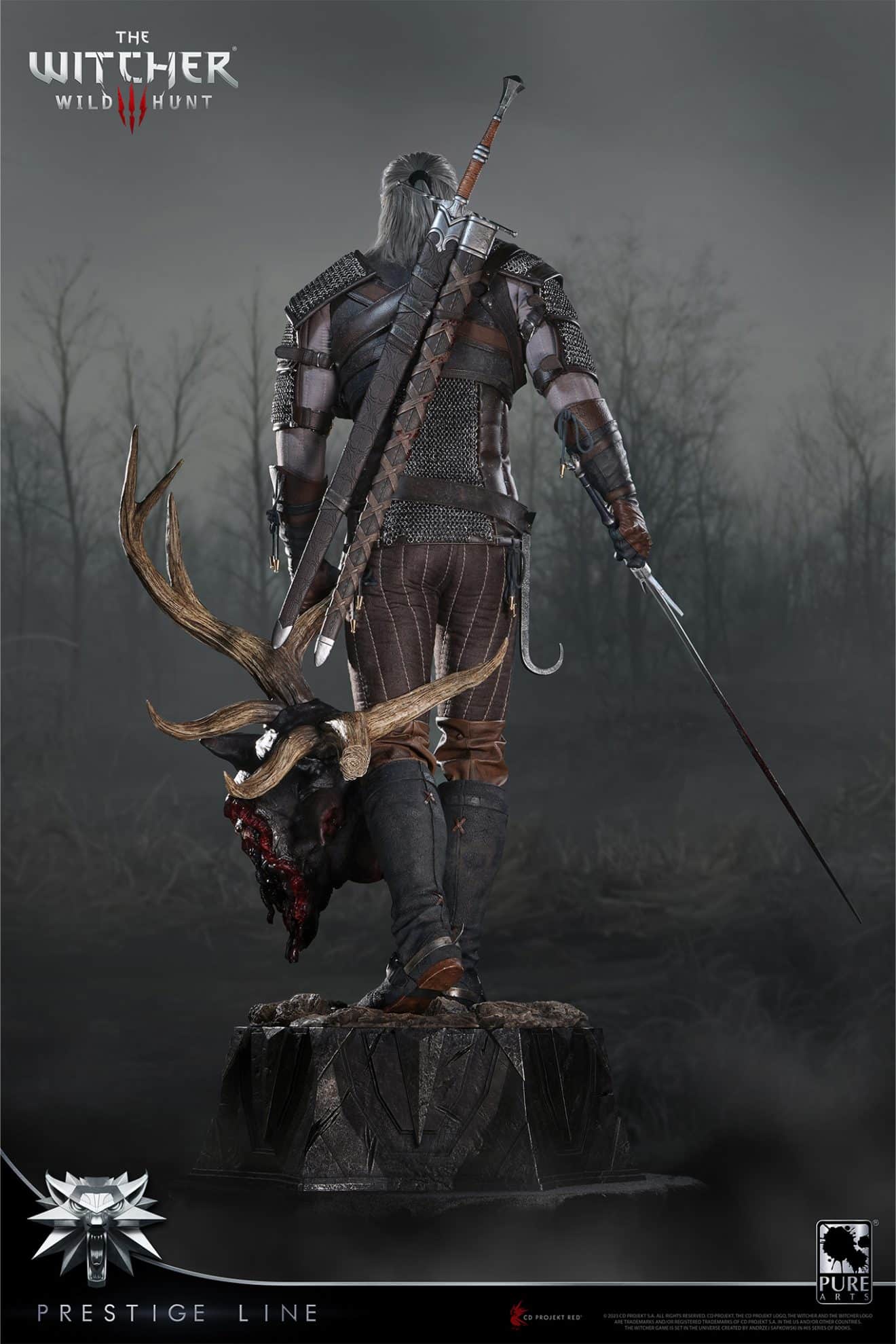 PureArts Geralt Of Rivia Statue 1/2 Scale Prestige Line Witcher ...