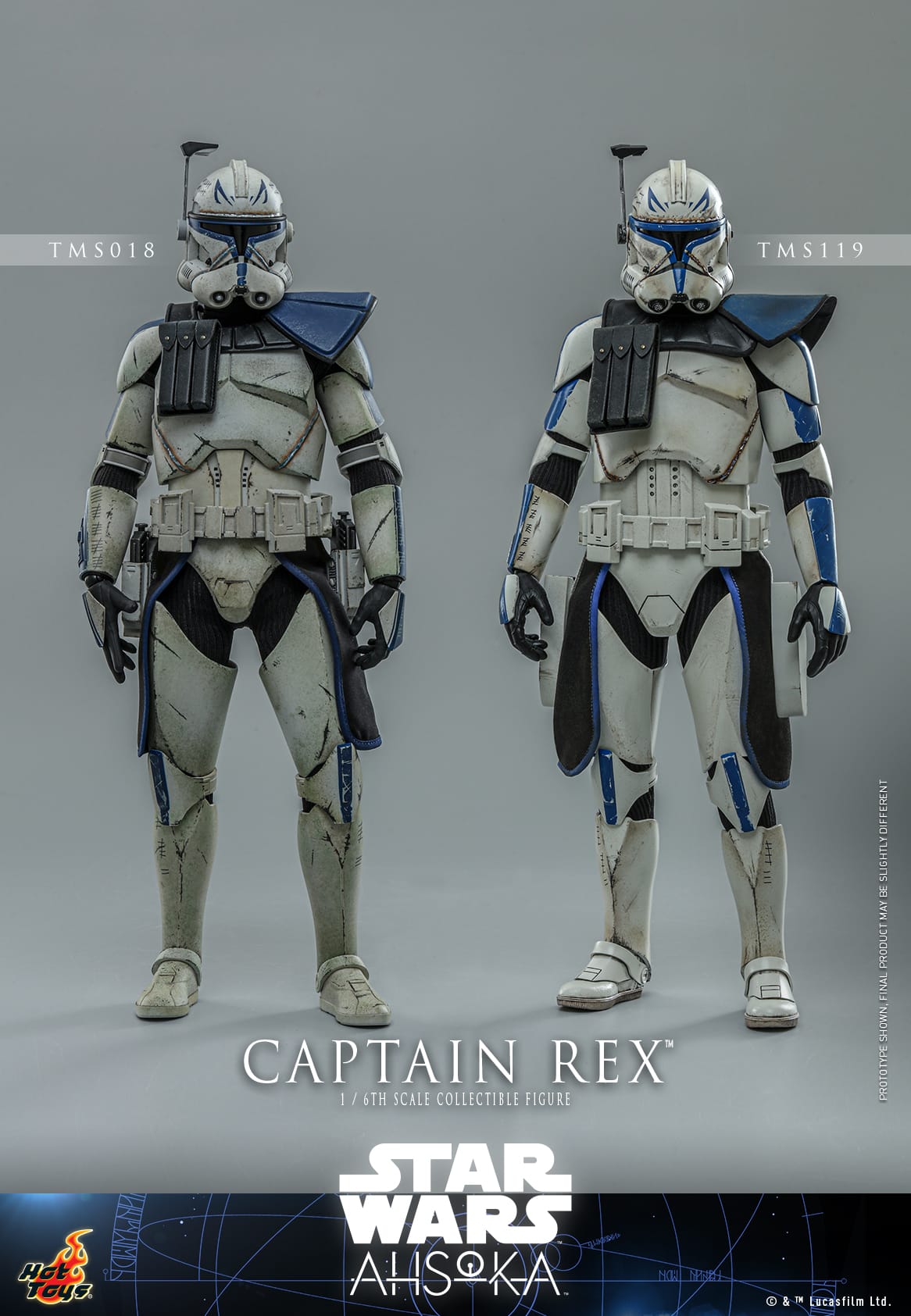 Hot Toys Captain Rex Sixth Scale Figure Ahsoka Star Wars 1/6 Limited ...