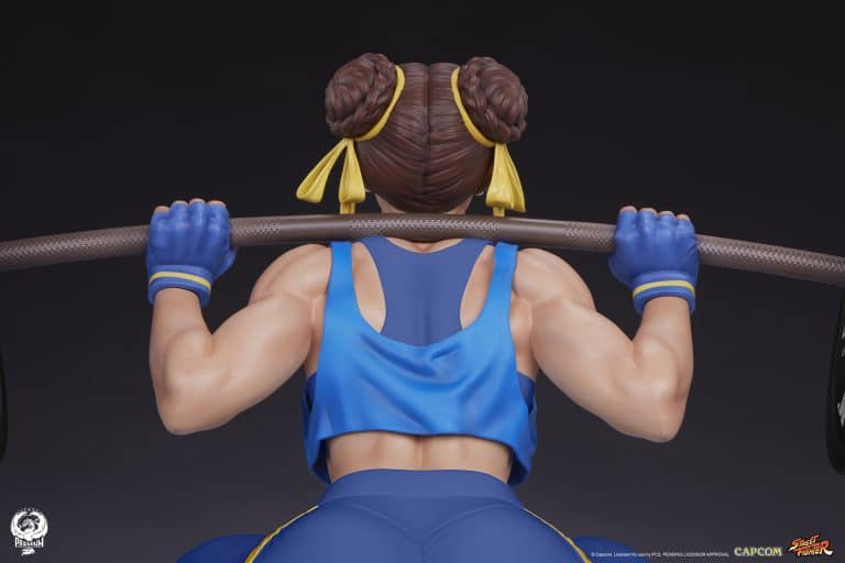 PCS Chun-Li Powerlifting Statue Alpha Edition Limited Street Fighter ...