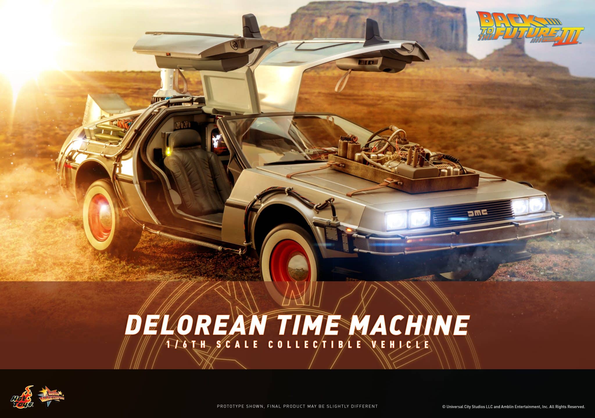Hot Toys DeLorean Time Machine Sixth Scale Figure Back To The Future ...