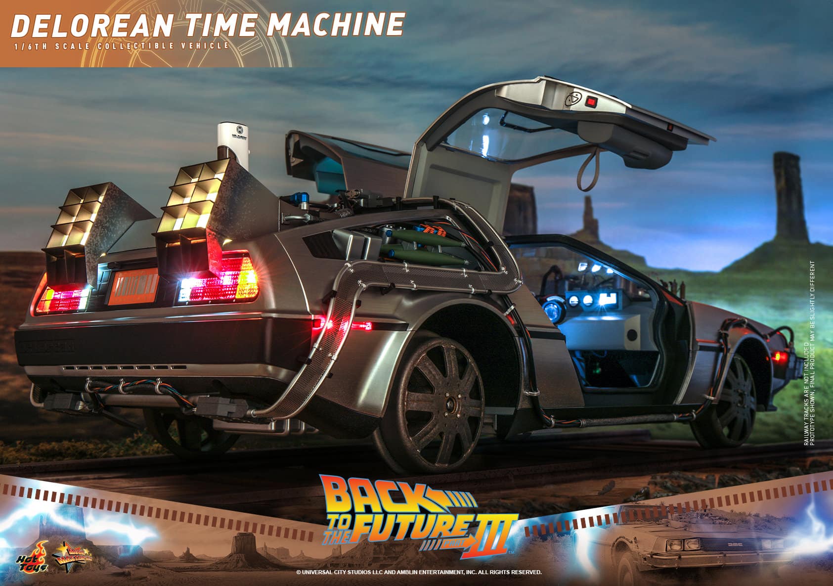 Hot Toys DeLorean Time Machine Sixth Scale Figure Back To The Future ...