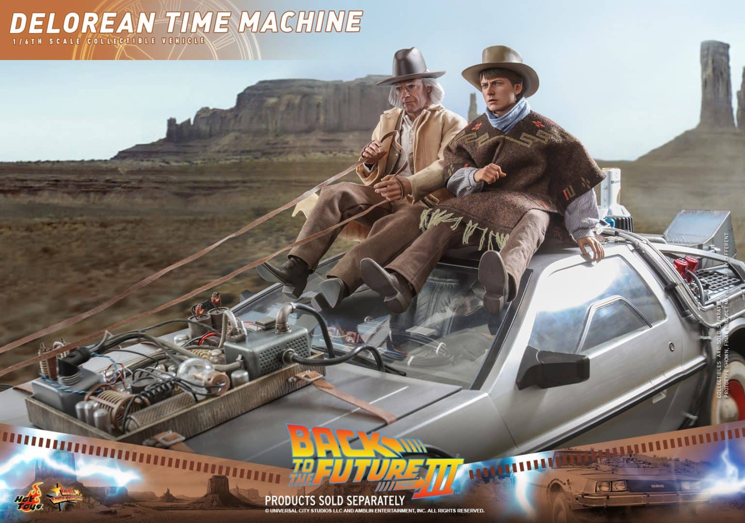 Hot Toys DeLorean Time Machine Sixth Scale Figure Back To The Future ...