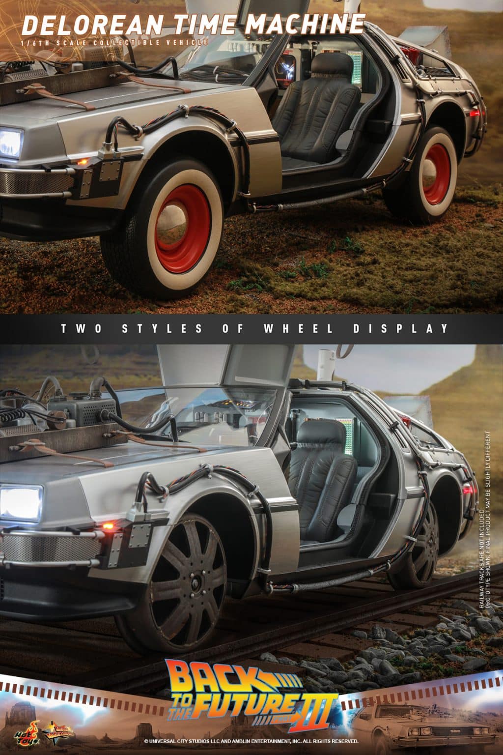 Hot Toys DeLorean Time Machine Sixth Scale Figure Back To The Future ...