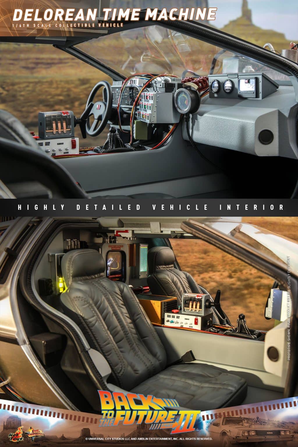 Hot Toys DeLorean Time Machine Sixth Scale Figure Back To The Future ...