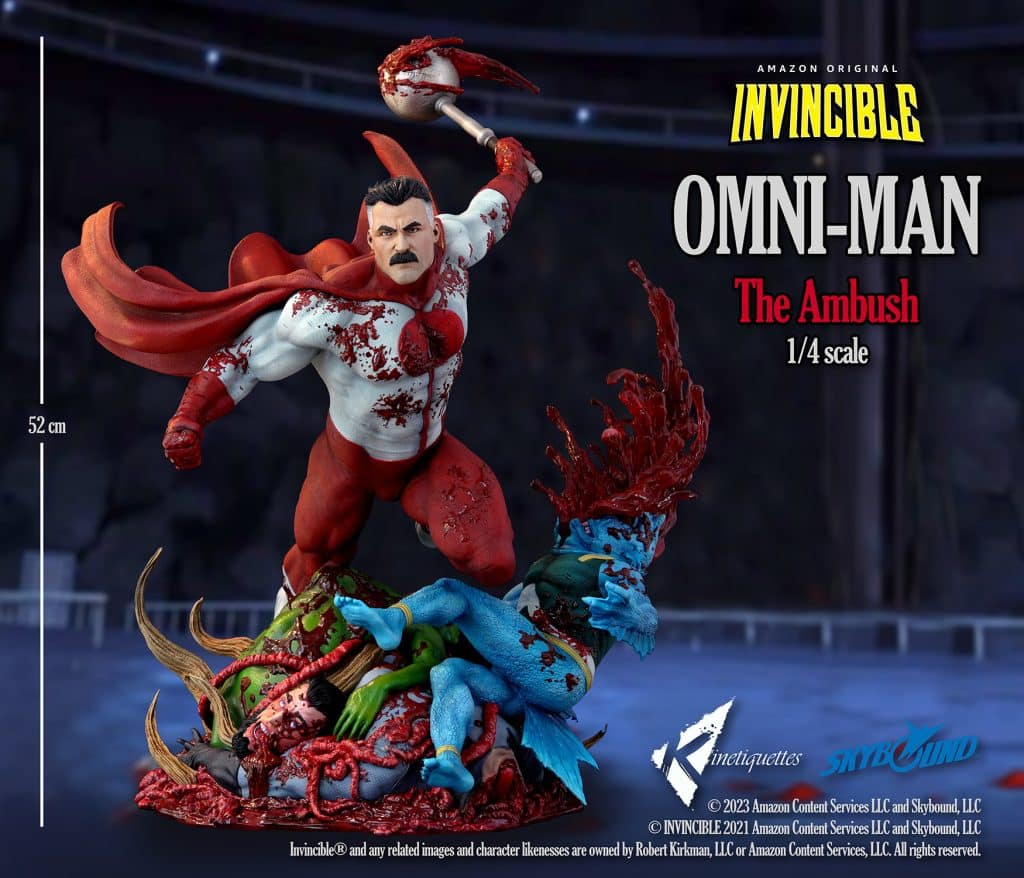 Kinetiquettes Omni-Man: The Ambush Statue Invincible Limited ...