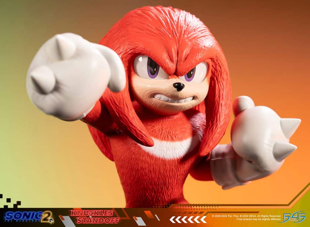 First 4 Figures Knuckles Standoff Statue Sonic The Hedgehog Movie ...
