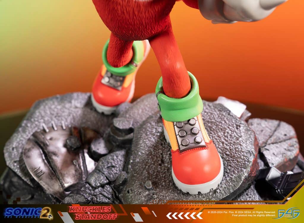 First 4 Figures Knuckles Standoff Statue Sonic The Hedgehog Movie ...