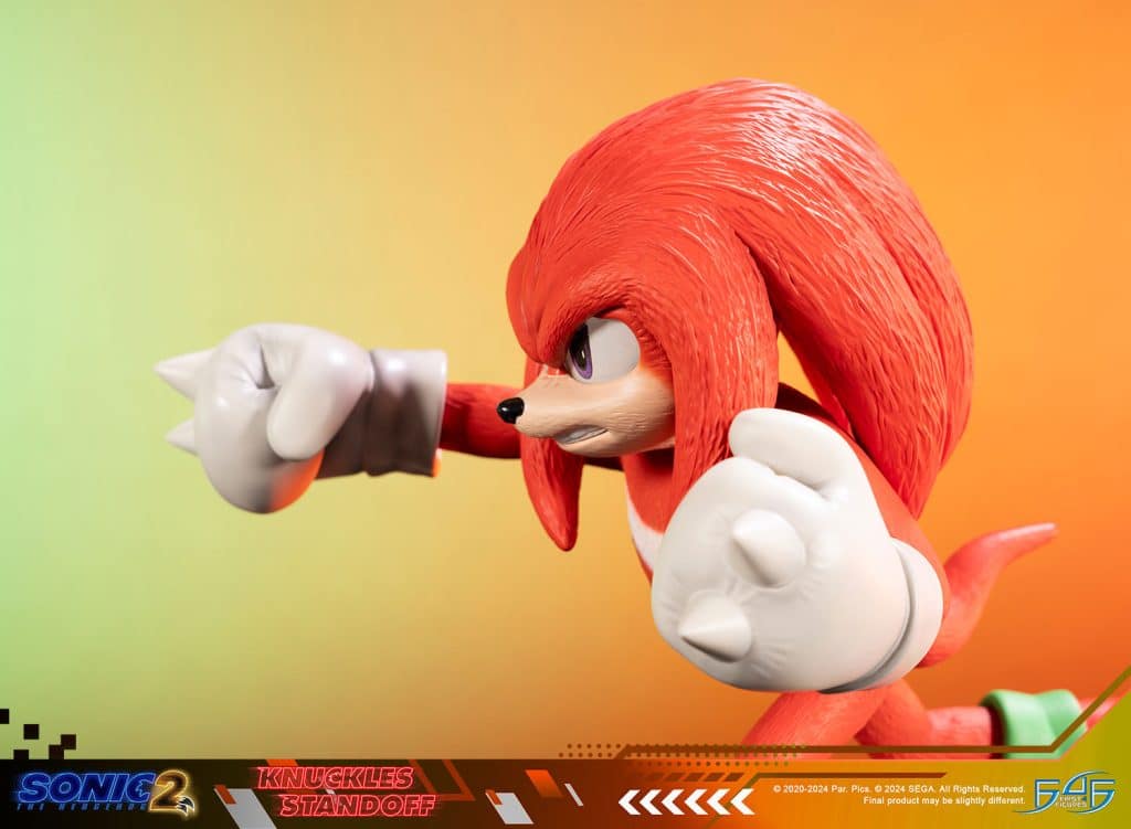First 4 Figures Knuckles Standoff Statue Sonic The Hedgehog Movie ...