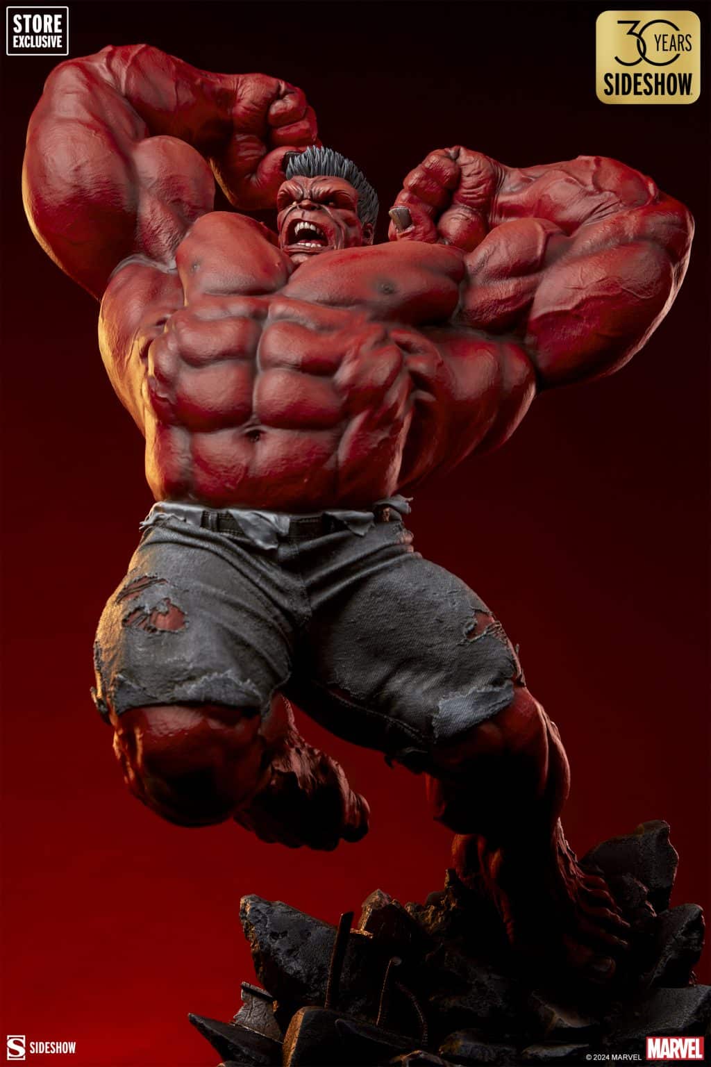 Sideshow Collectibles Red Hulk Thunderbolt Ross Premium Format Figure ...