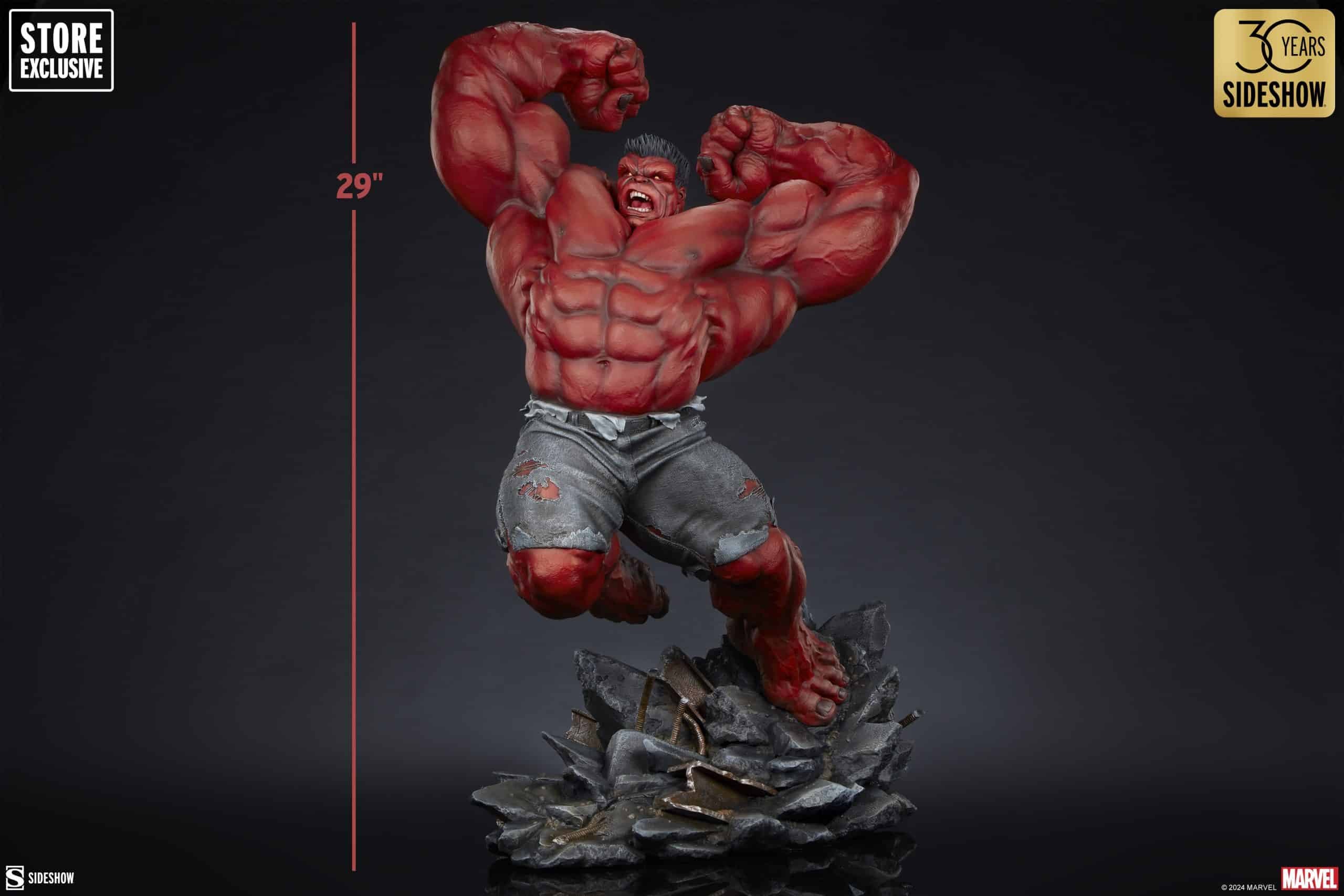 Sideshow Collectibles Red Hulk Thunderbolt Ross Premium Format Figure ...