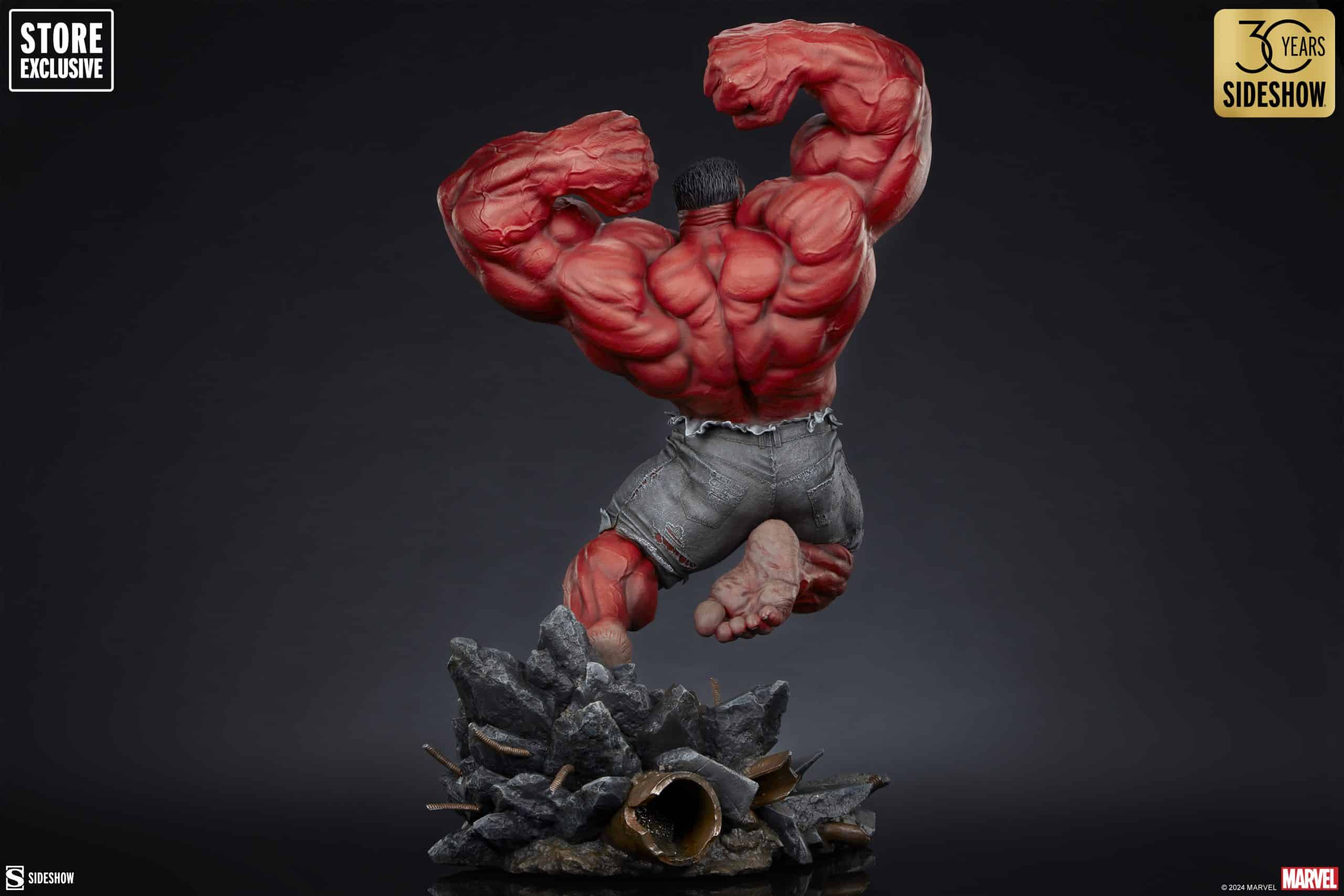 Sideshow Collectibles Red Hulk Thunderbolt Ross Premium Format Figure Store Exclusive Statue ...