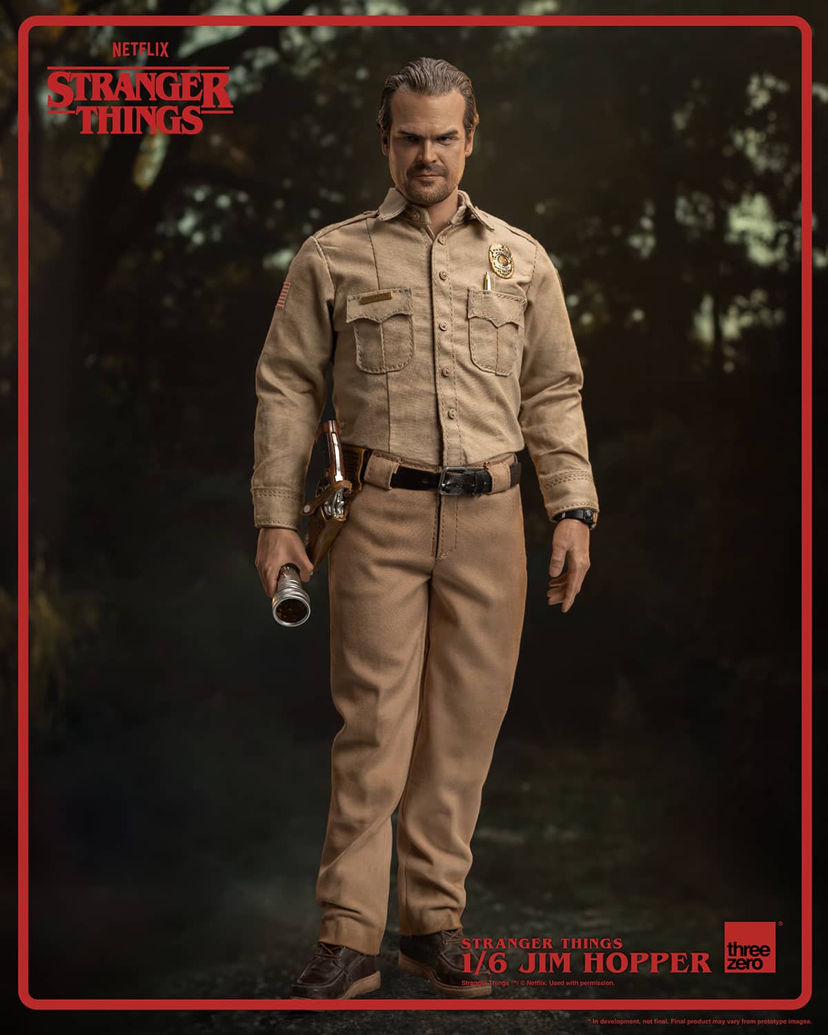 ThreeZero Jim Hopper Sixth Scale Figure Season 1 Stranger Things ...
