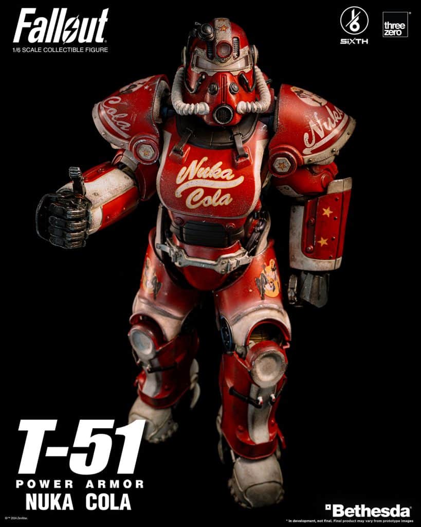 ThreeZero T-51 Nuka Cola Power Armor Sixth Scale Figure Fallout Limited ...