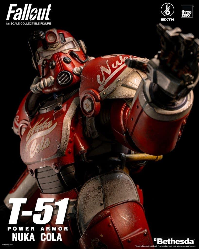 ThreeZero T-51 Nuka Cola Power Armor Sixth Scale Figure Fallout Limited ...