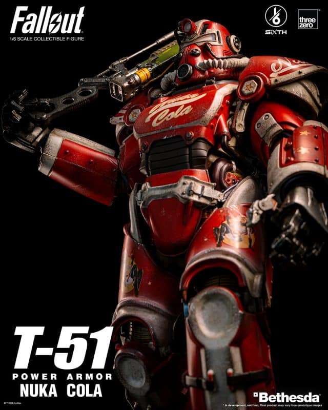 ThreeZero T-51 Nuka Cola Power Armor Sixth Scale Figure Fallout Limited ...
