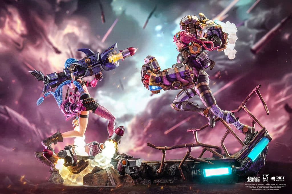 PureArts Vi and Jinx Statue Diorama Limited Arcane Collectible – Comic ...