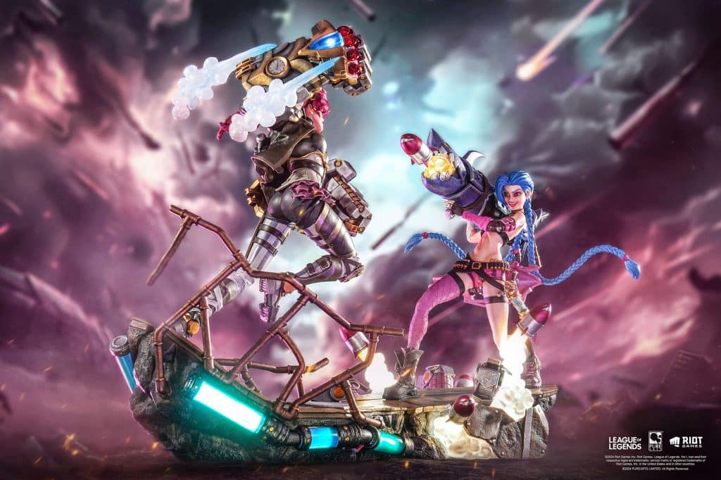 PureArts Vi and Jinx Statue Diorama Limited Arcane Collectible – Comic ...