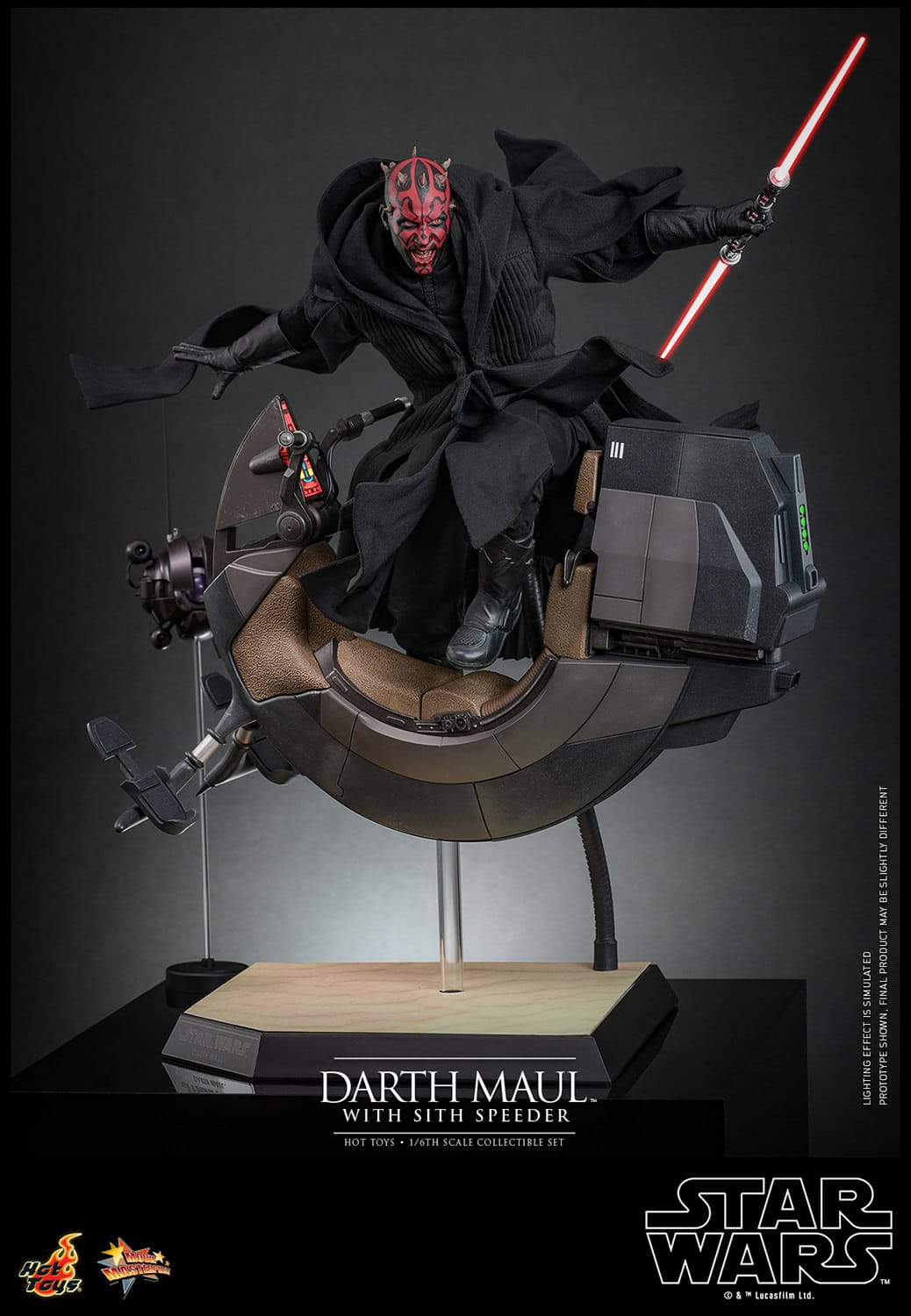 Hot Toys Darth Maul With Sith Speeder Sixth Scale Figure Limited Star ...