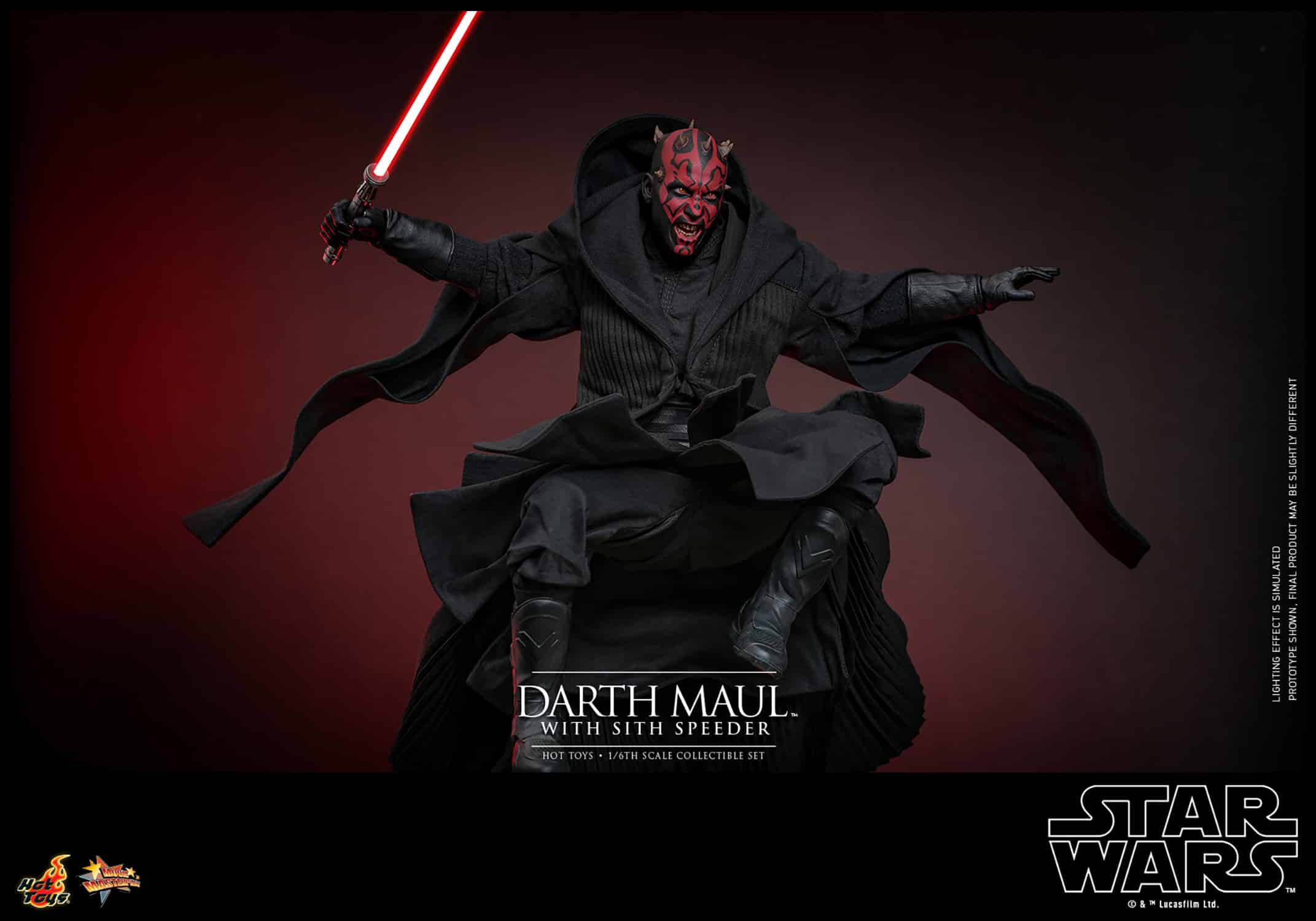 Hot Toys Darth Maul With Sith Speeder Sixth Scale Figure Limited Star ...