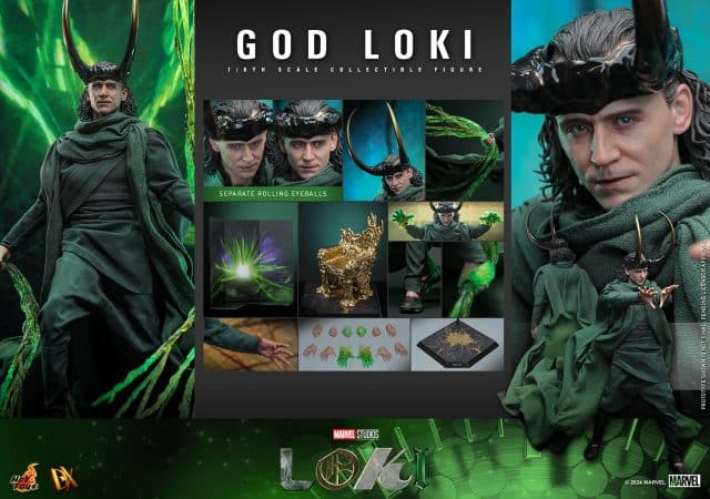 Hot Toys God Loki Sixth Scale Figure Marvel Limited Collectible - Comic ...