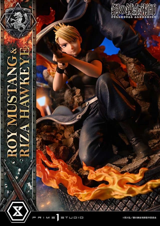 Prime 1 Studio Roy Mustang and Riza Hawkeye Statue Limited Fullmetal ...