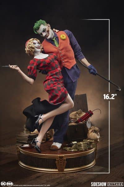 Sideshow Collectibles The Joker and Harley Quinn Lawless Love Statue ...