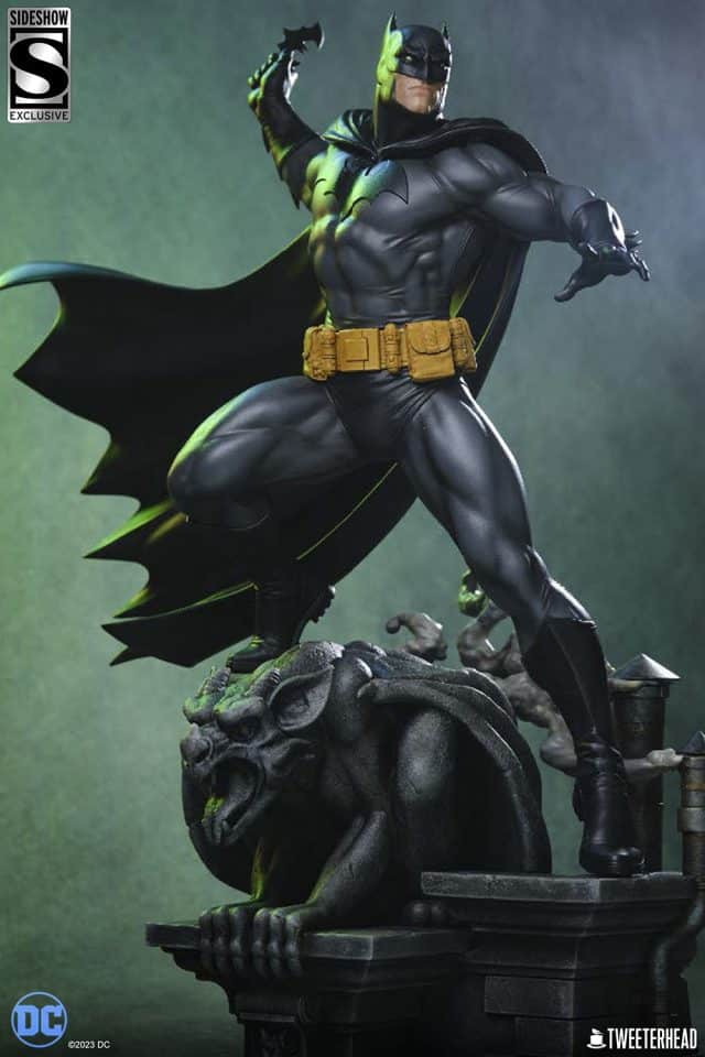 Tweeterhead Batman Statue Quarter Scale Maquette Black and Gray Edition ...