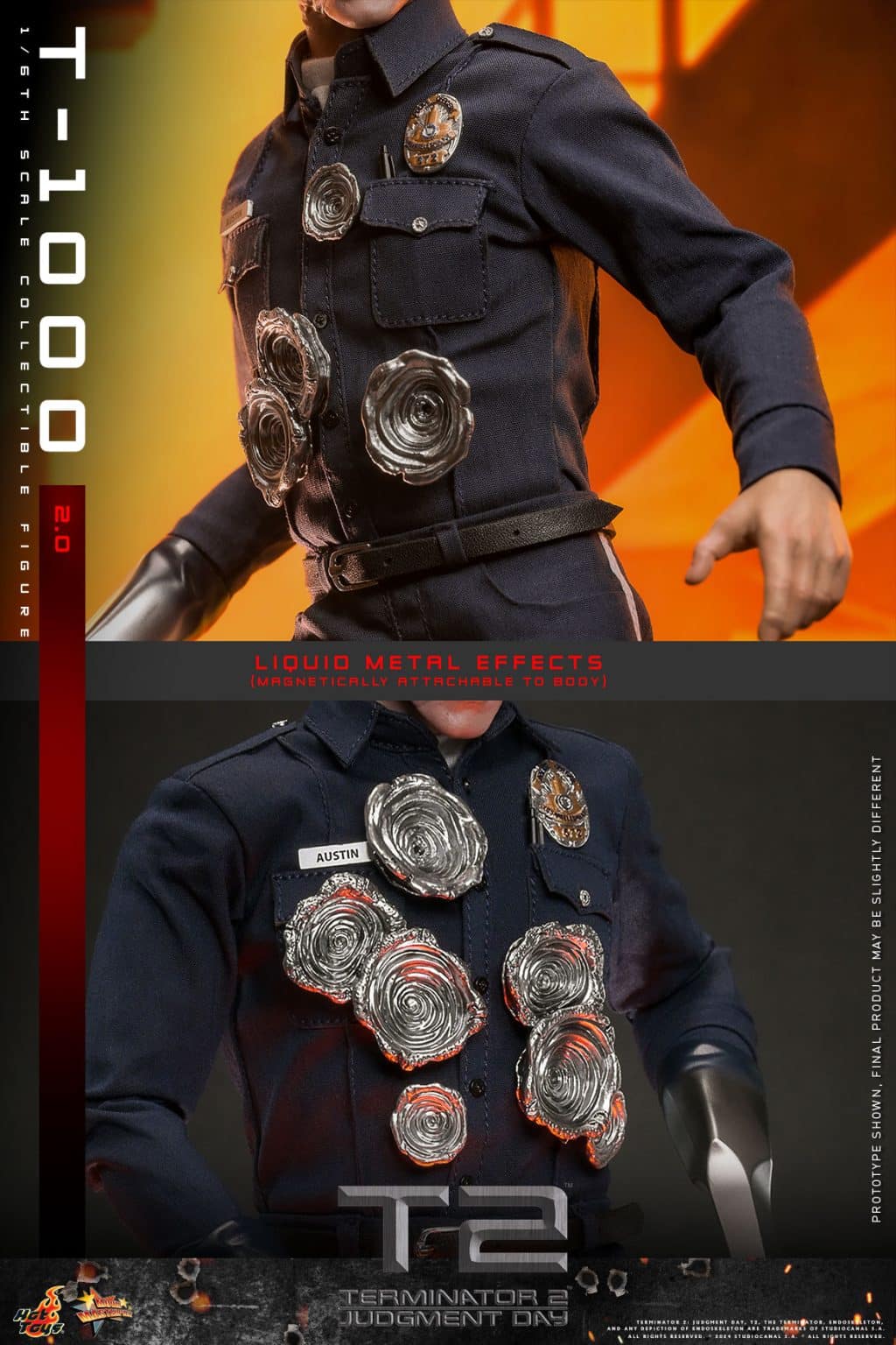 T-1000 Sixth Scale Figure 2.0 Terminator 2: Judgement Day Limited ...