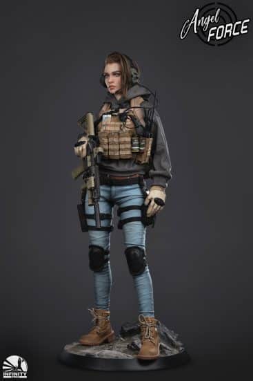 MIA Angel Force 1/3 Scale Full Silicone Action Figure - Comic Concepts